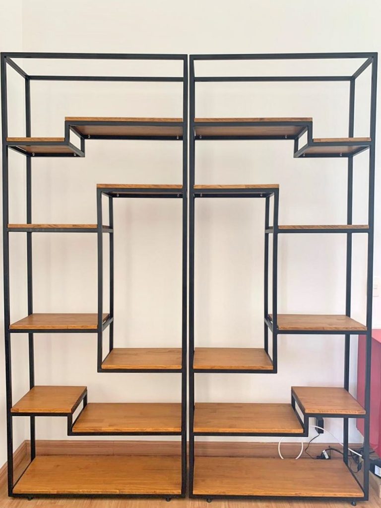 Rak Industrial Kayu Tangga Bertingkat - Asia Furniture Living