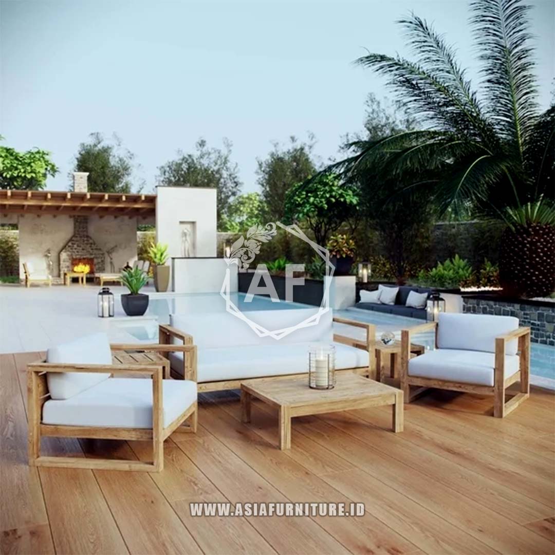 Kursi Tamu Set Outdoor Minimalis - Asia Furniture Living