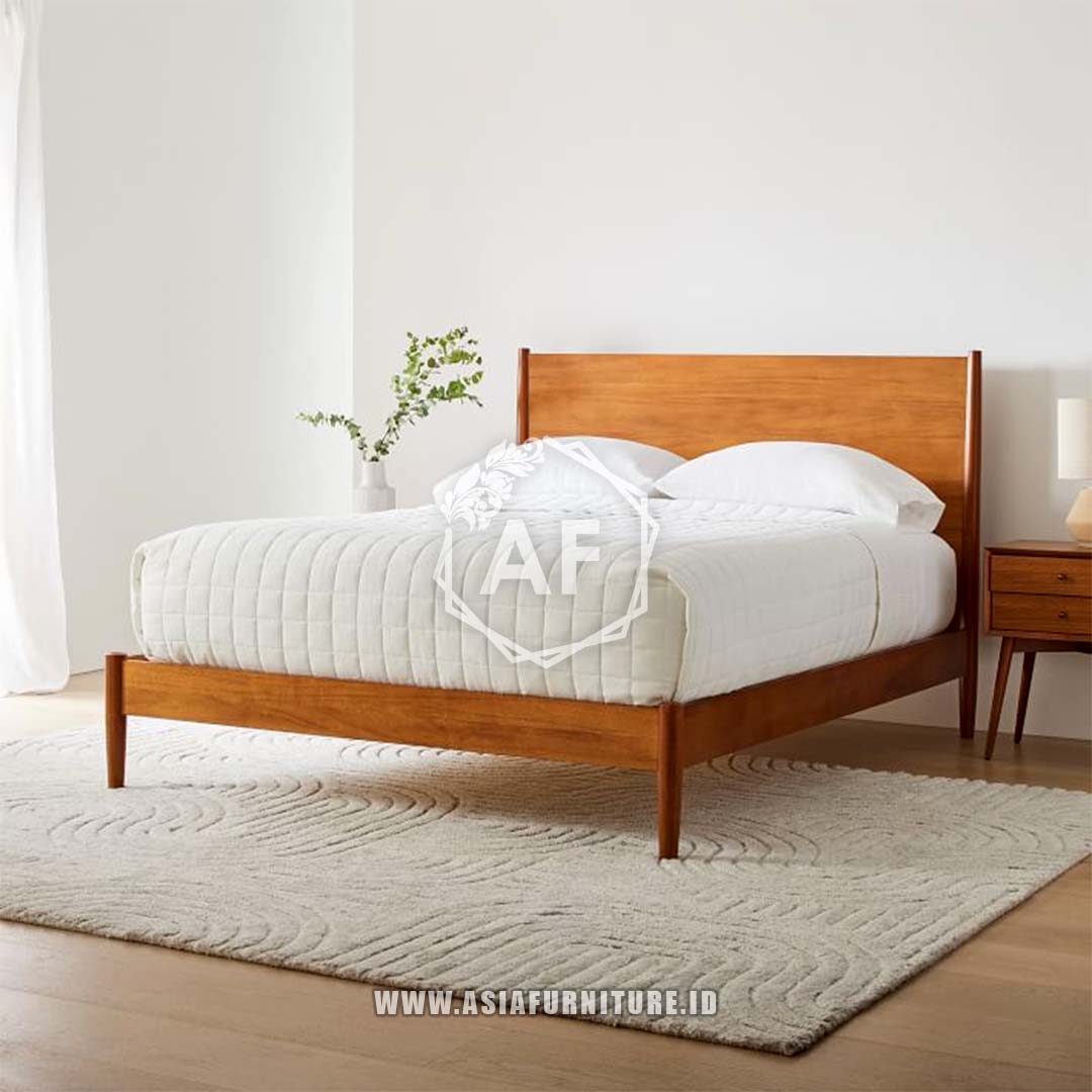 Dipan Kayu Jati Simpel Minimalis King - Asia Furniture Living