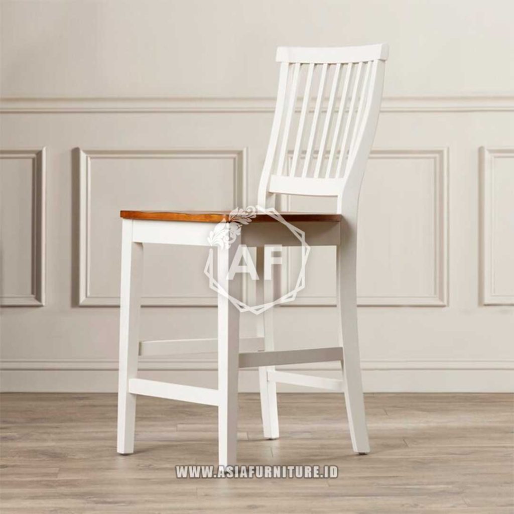 Kursi Bar Minimalis Putih Cantik - Asia Furniture Living