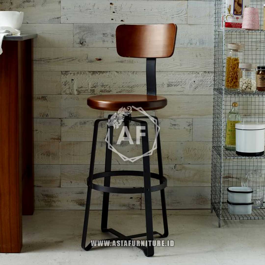 Kursi Besi Putar Minimalis Keren - Asia Furniture Living